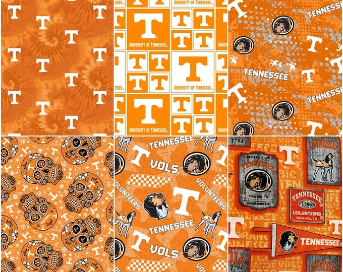 NCAA University of Tennessee Vols Orange & White College Logo 100% ...