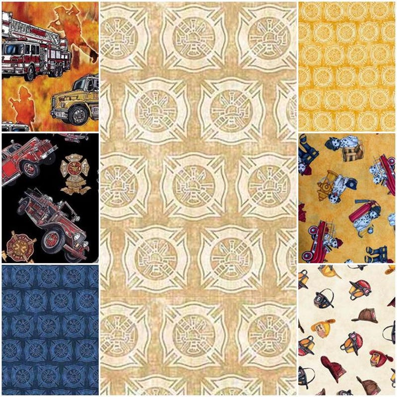 Fireman Fabric - Etsy