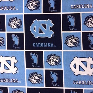 NCAA University of North Carolina UNC Tarheels College Logo 100% Cotton ...
