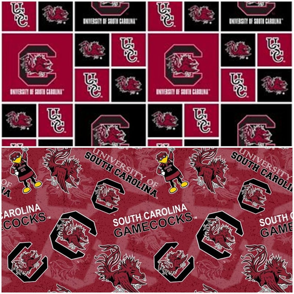 NCAA University of South Carolina Black & Garnet College 100% - Etsy