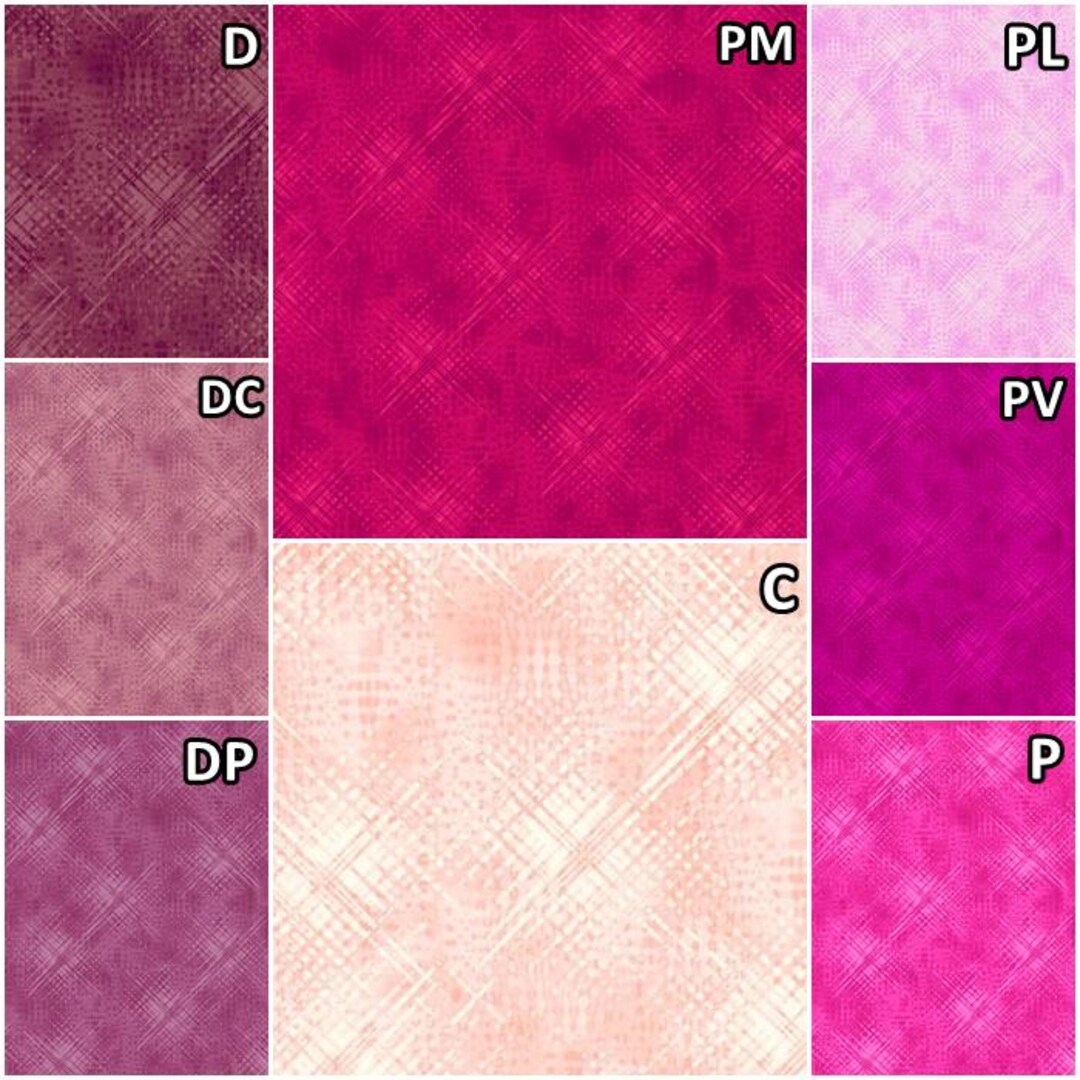 Vertex Shades of Pink #29513 100% Cotton Fabrics by Quilting Treasures ...