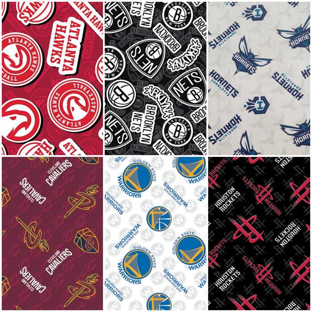NBA Logo National Basketball Association 100% Cotton Fabric by Camelot ...