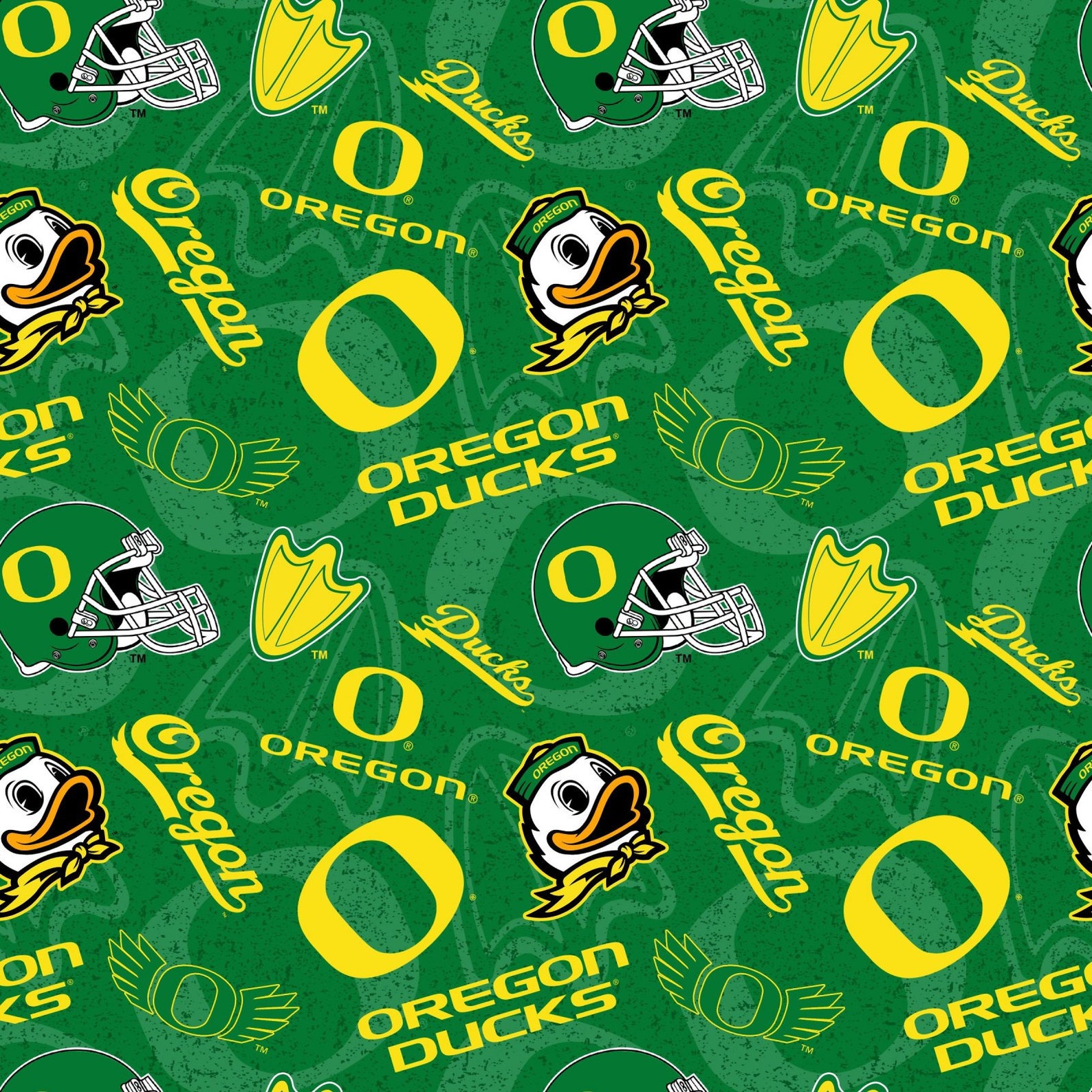 NCAA University of Oregon Ducks Green & Yellow College Logo - Etsy