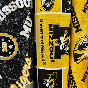 NCAA University of Missouri Tigers Gold & Black College Logo 100% ...