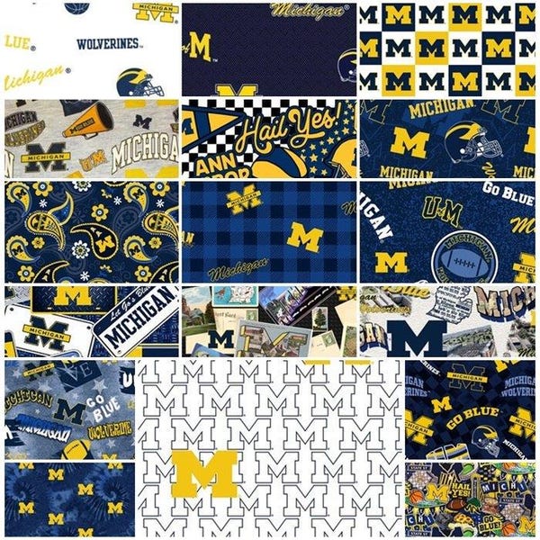 Michigan Wolverine Logos - Etsy