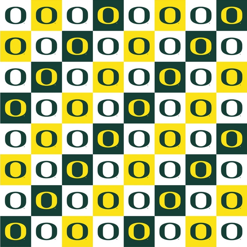 NCAA University of Oregon Ducks Green & Yellow College Logo - Etsy