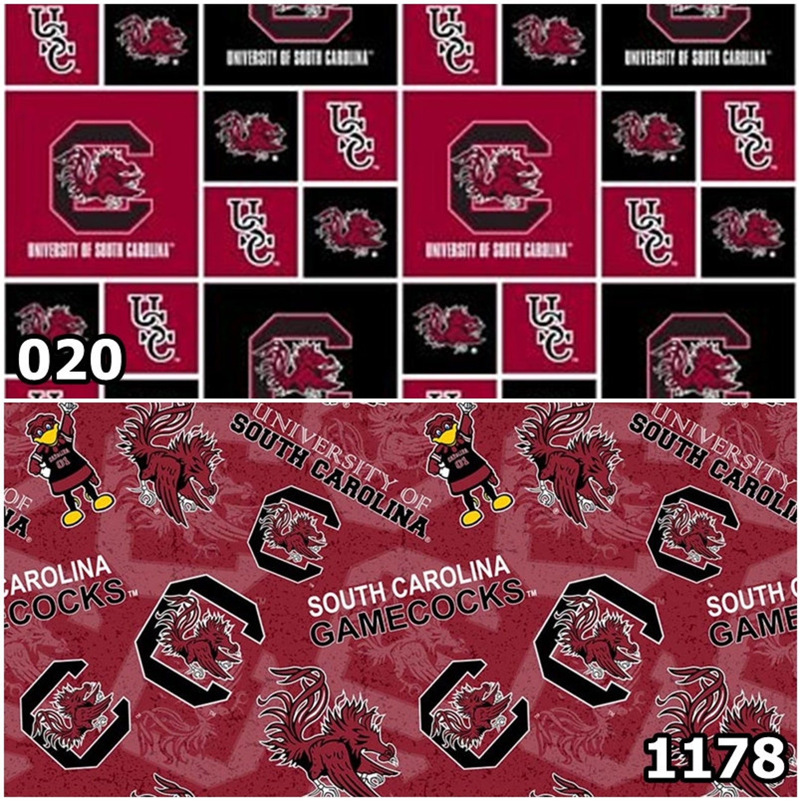 NCAA University of South Carolina Black & Garnet College 100% - Etsy
