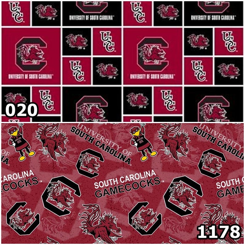 NCAA University of South Carolina Black & Garnet College 100% - Etsy