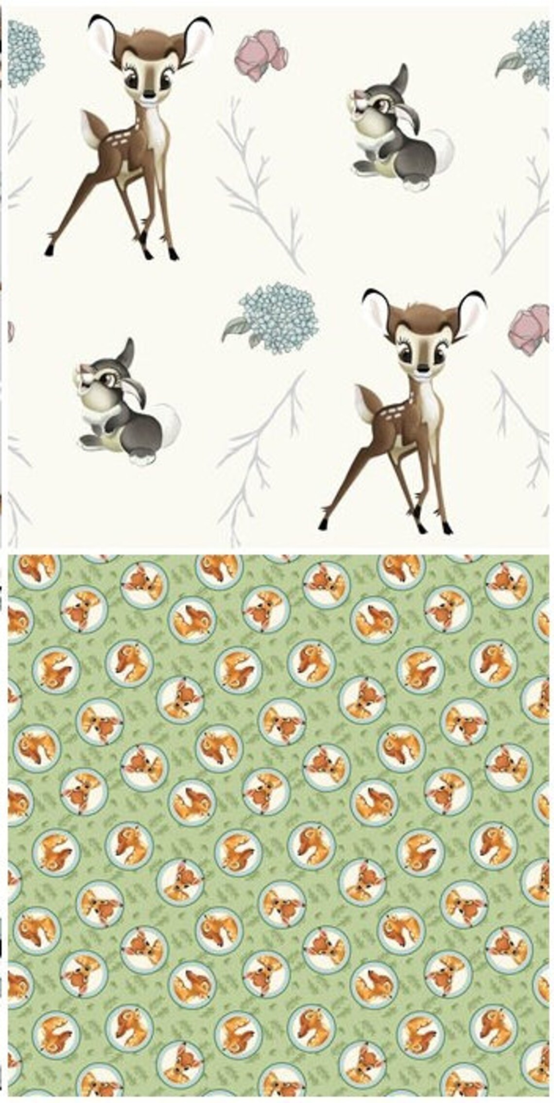 Disney Bambi the Deer Thumper & Friends 100% Cotton Fabrics - Etsy