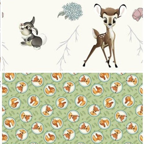 Disney Bambi the Deer Thumper & Friends 100% Cotton Fabrics - Etsy