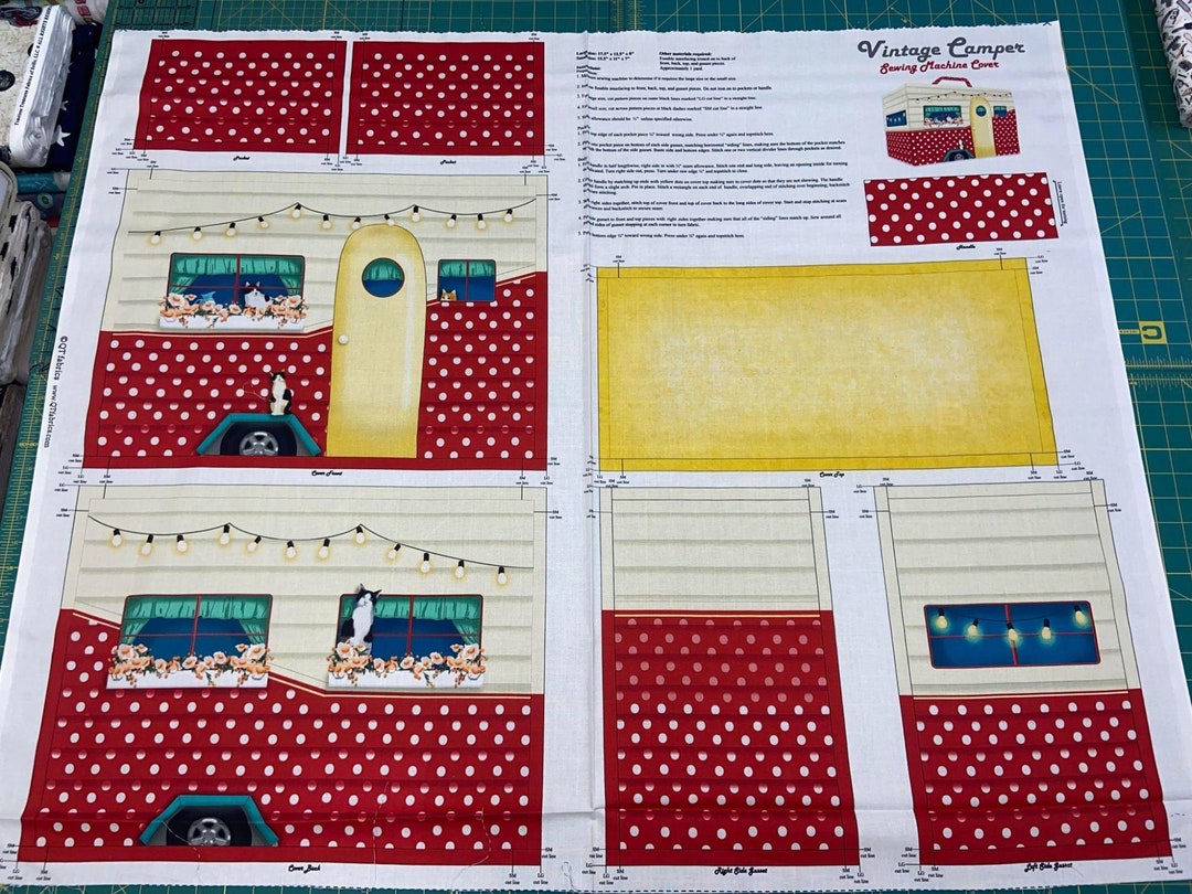 Vintage RV Camper DIY Sew & Go Sewing Machine Cover 27637 - Etsy