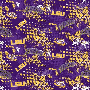 NCAA Louisiana State University LSU Tigers Purple & Gold College Logo ...