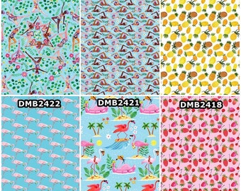 Swimmer Fabric Swimmers on Pale Pink by Landpenguin - Etsy