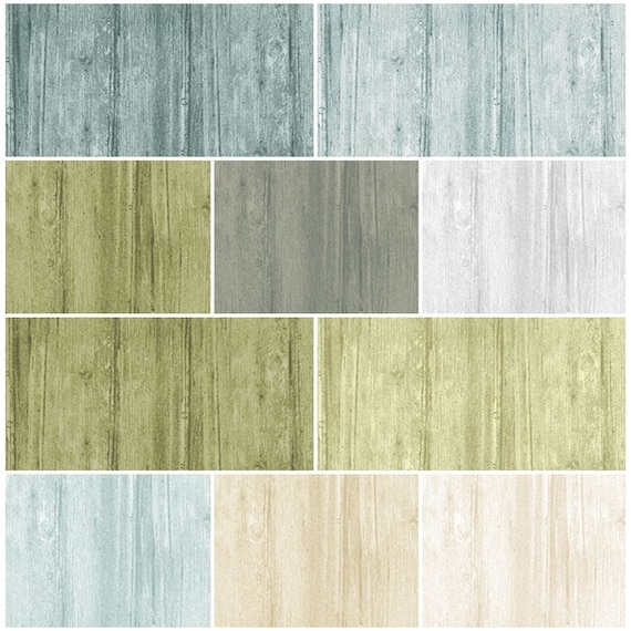 Washed Wood Farmhouse 100% Cotton Fabrics That Look Like Wood - Etsy