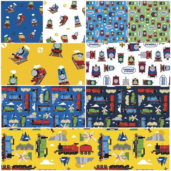 Thomas the Train and Friends Locomotives 100% Cotton Fabrics - Etsy