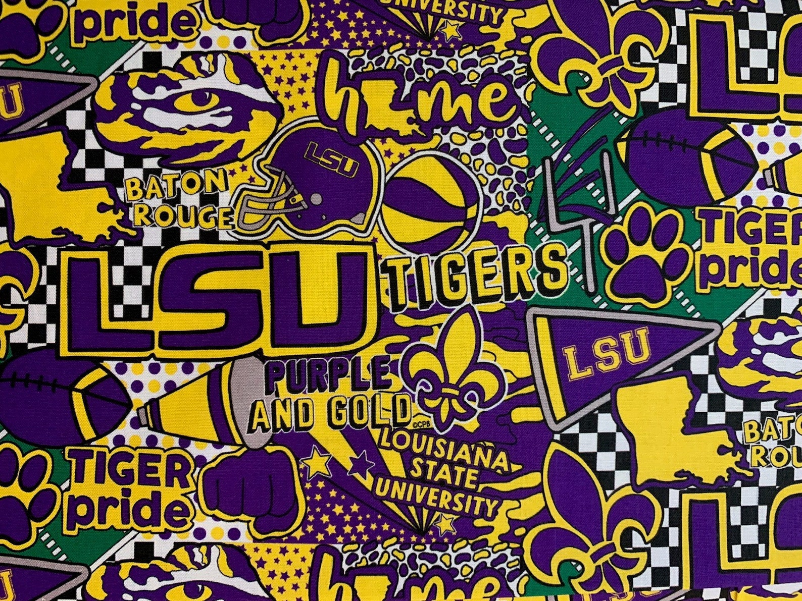 NCAA Louisiana State University LSU Tigers Purple & Gold - Etsy