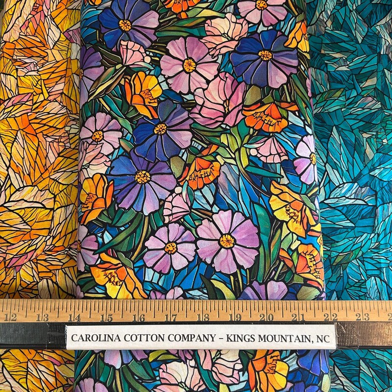 Stained Glass Fabric - Etsy