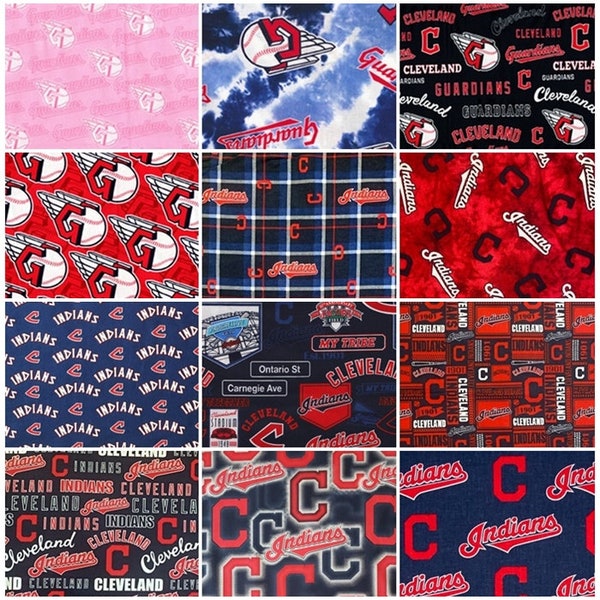 Cleveland Indians Fabric - Etsy