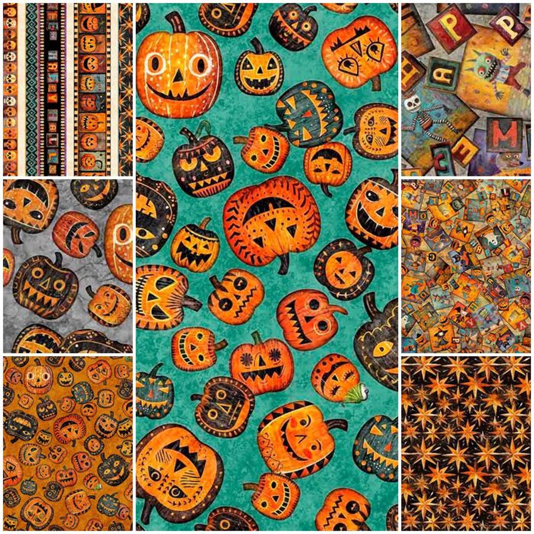 Creepin It Real Halloween 100% Cotton Fabrics by QT! 7 Styles - Etsy