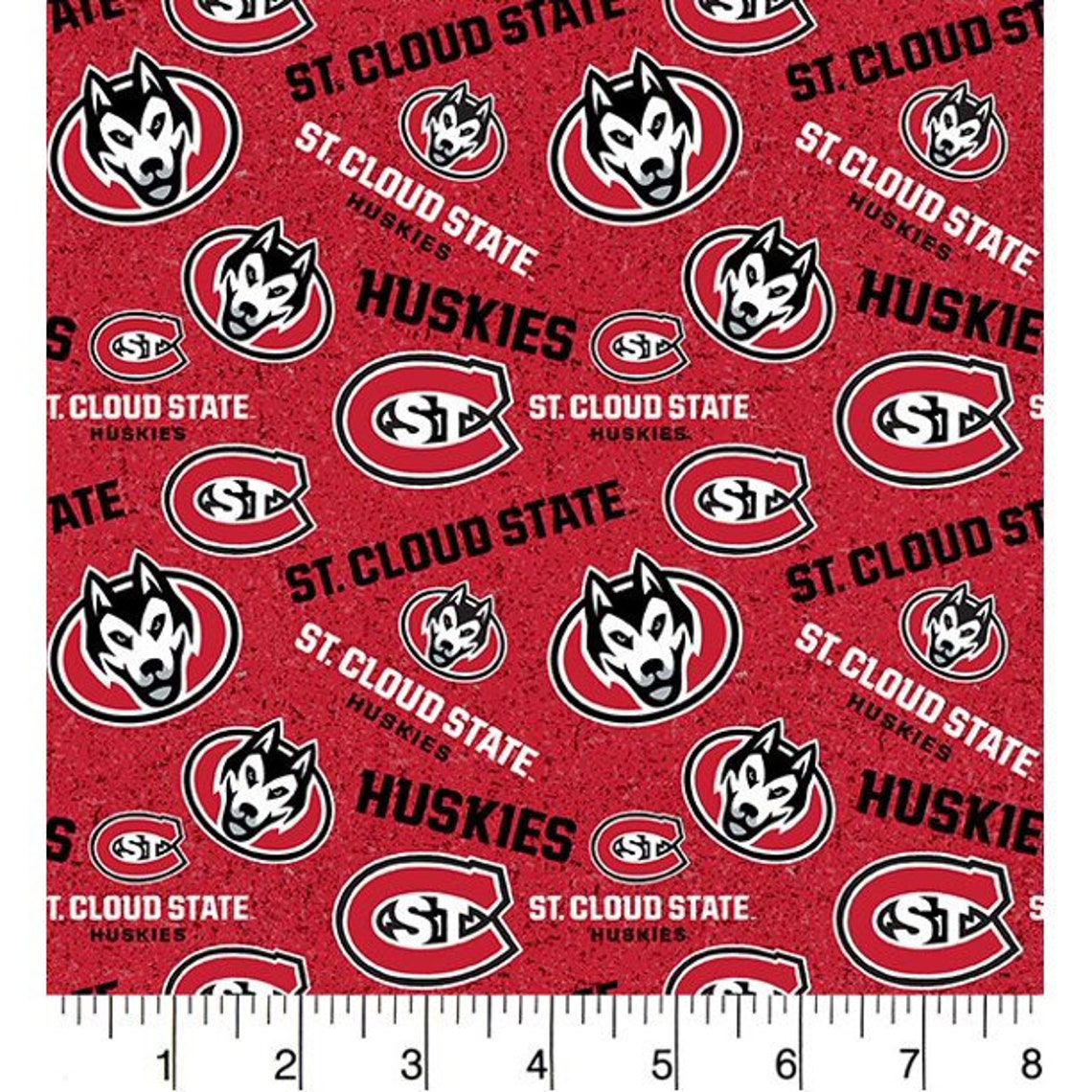 NCAA St. Cloud State University 1178 Red College Logo 100% - Etsy