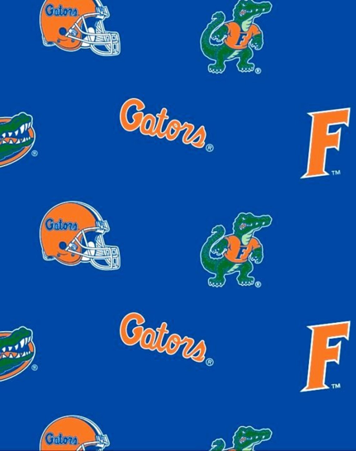 NCAA University of Florida Gators Orange & Blue College Logo | Etsy