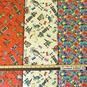 Steampunk Stitchery, Whimsical, Birds, Notions, Sewing Themed 100% ...