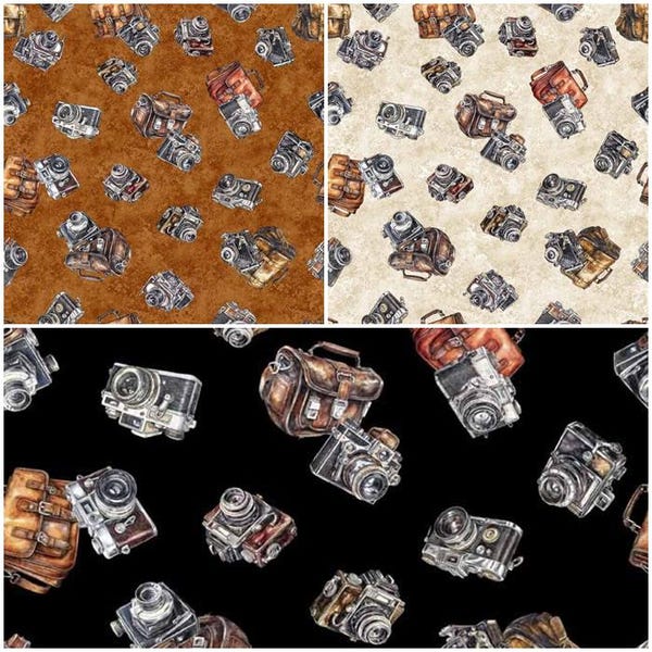 Camera Quilt Fabric - Etsy