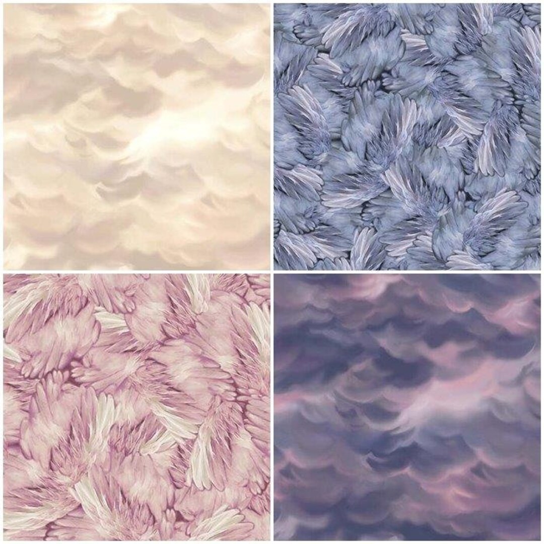 Cloud & Feather Textures 100% Cotton Fabric by QT! 4 Styles - Etsy