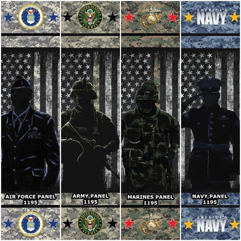 Military Quilt Panel - Etsy
