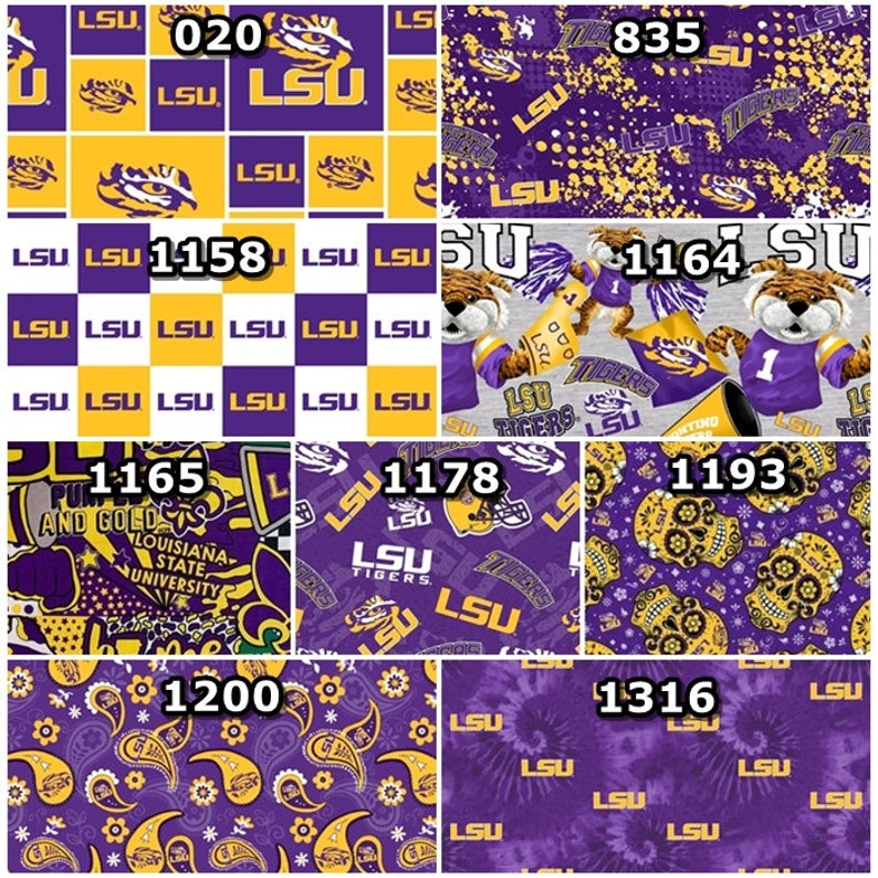 NCAA Louisiana State University LSU Tigers Purple & Gold - Etsy