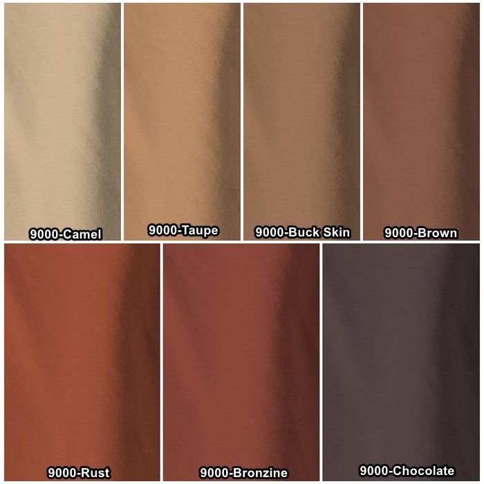 Shades of Solid Brown Rust Taupe Bronze 9000 Solid Fabric | Etsy