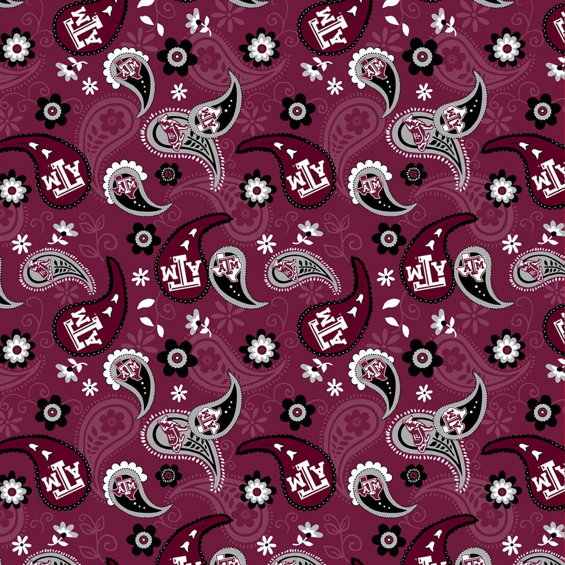 NCAA Texas A&M University Aggies Maroon College Logo 100% | Etsy