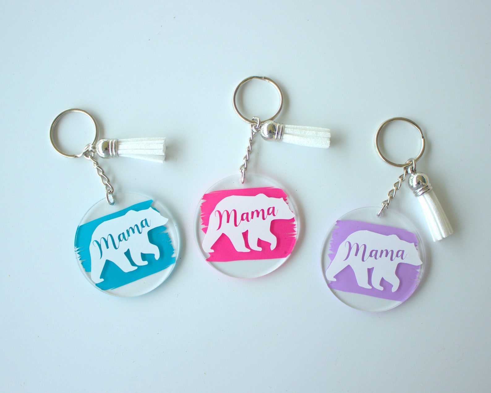 Mama Bear Keychains Momma Bear Mama Bear Gift Mothers Day | Etsy