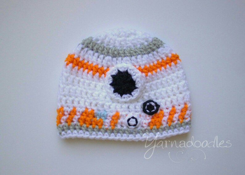 Droid Robot Hat Crochet Star Wars BB8 Droid Hat BB8 Beanie | Etsy