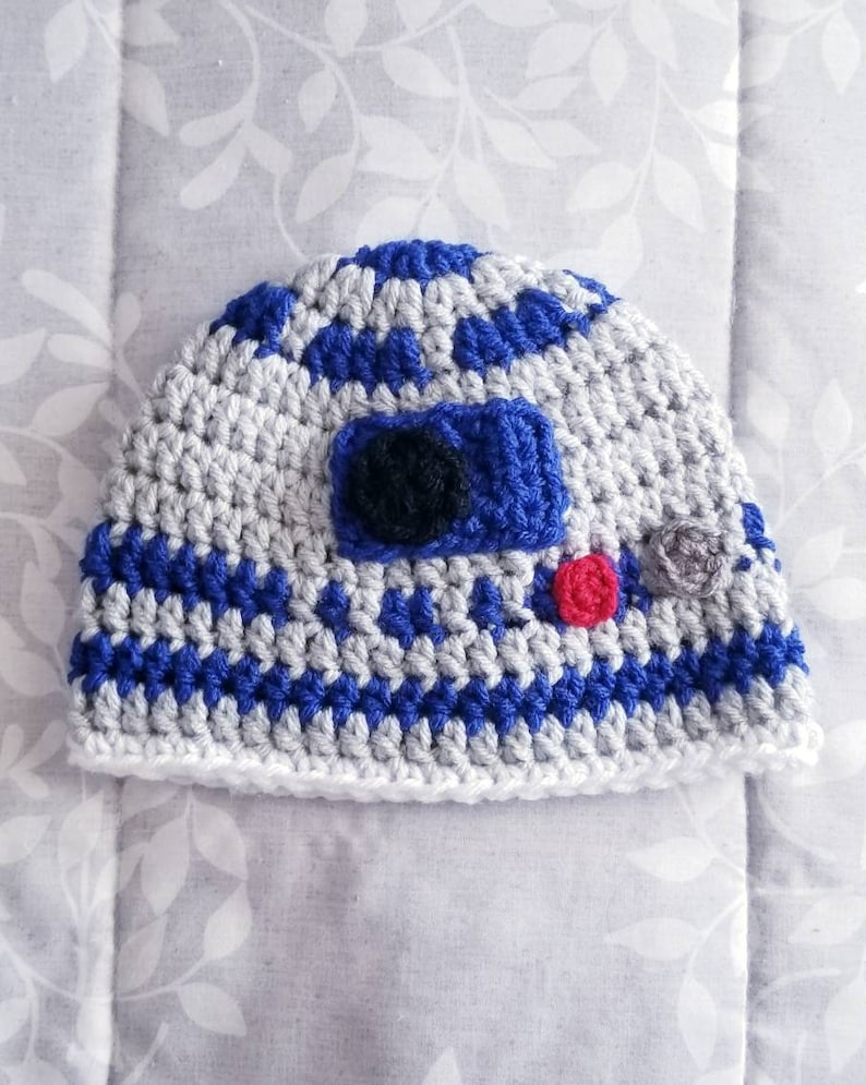 Robot Hat Droid Hat Crochet Star Wars R2D2 Hat Droid R2D2 Beanie - Etsy