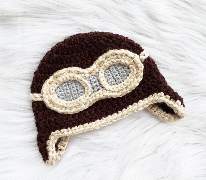 Aviator Hat Crochet Aviator Hat Crochet Flyboy Hat Aviator - Etsy