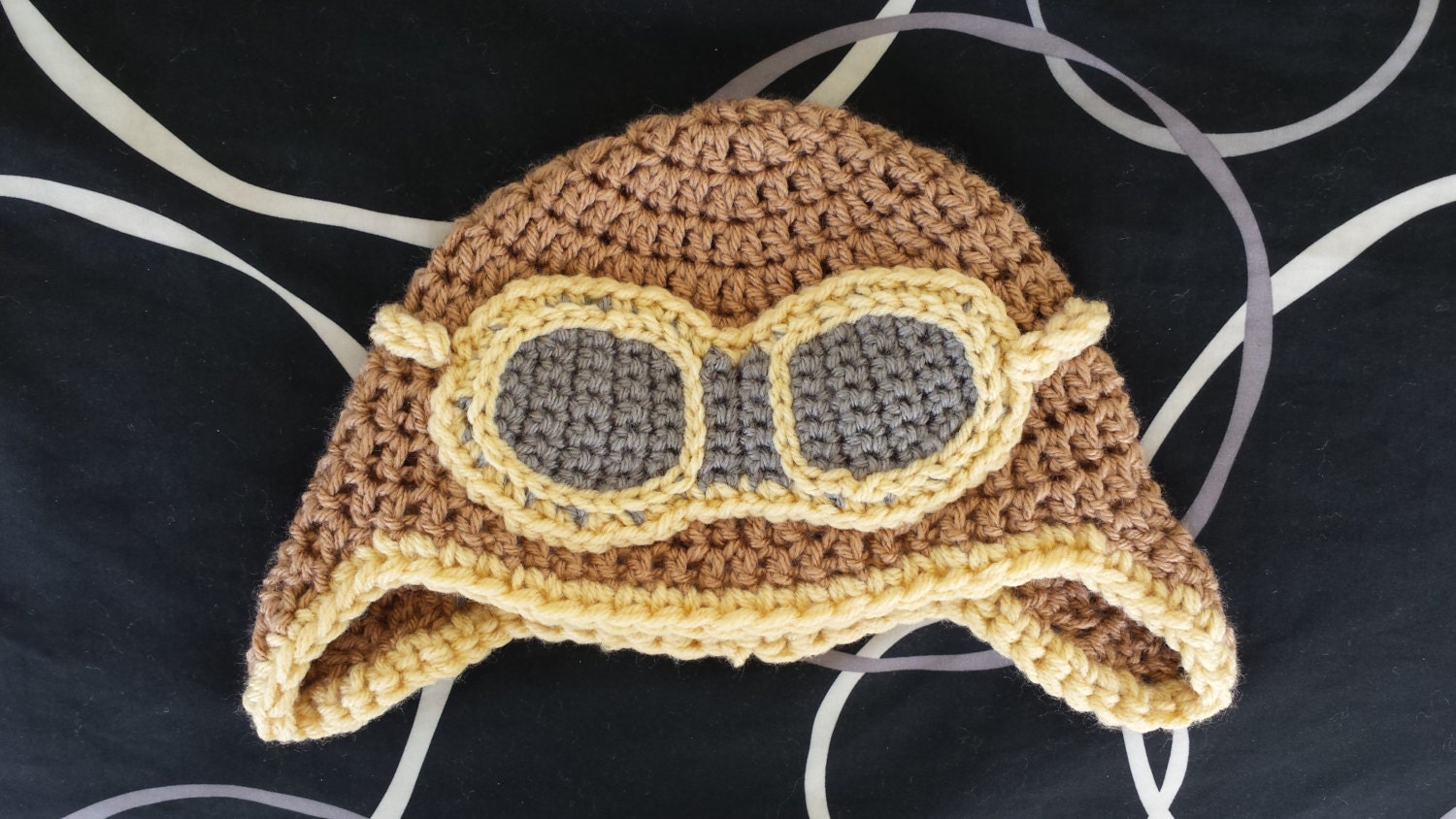 Aviator Hat Crochet Aviator Hat Crochet Flyboy Hat Aviator | Etsy