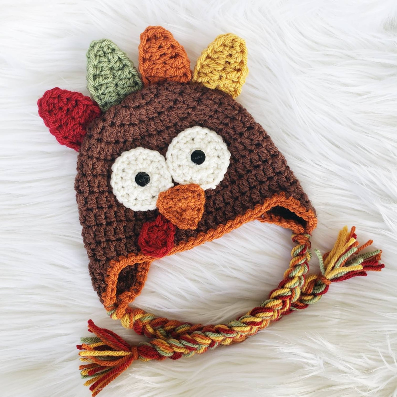 Turkey Hat Crochet Turkey Hat Thanksgiving Hat Turkey | Etsy