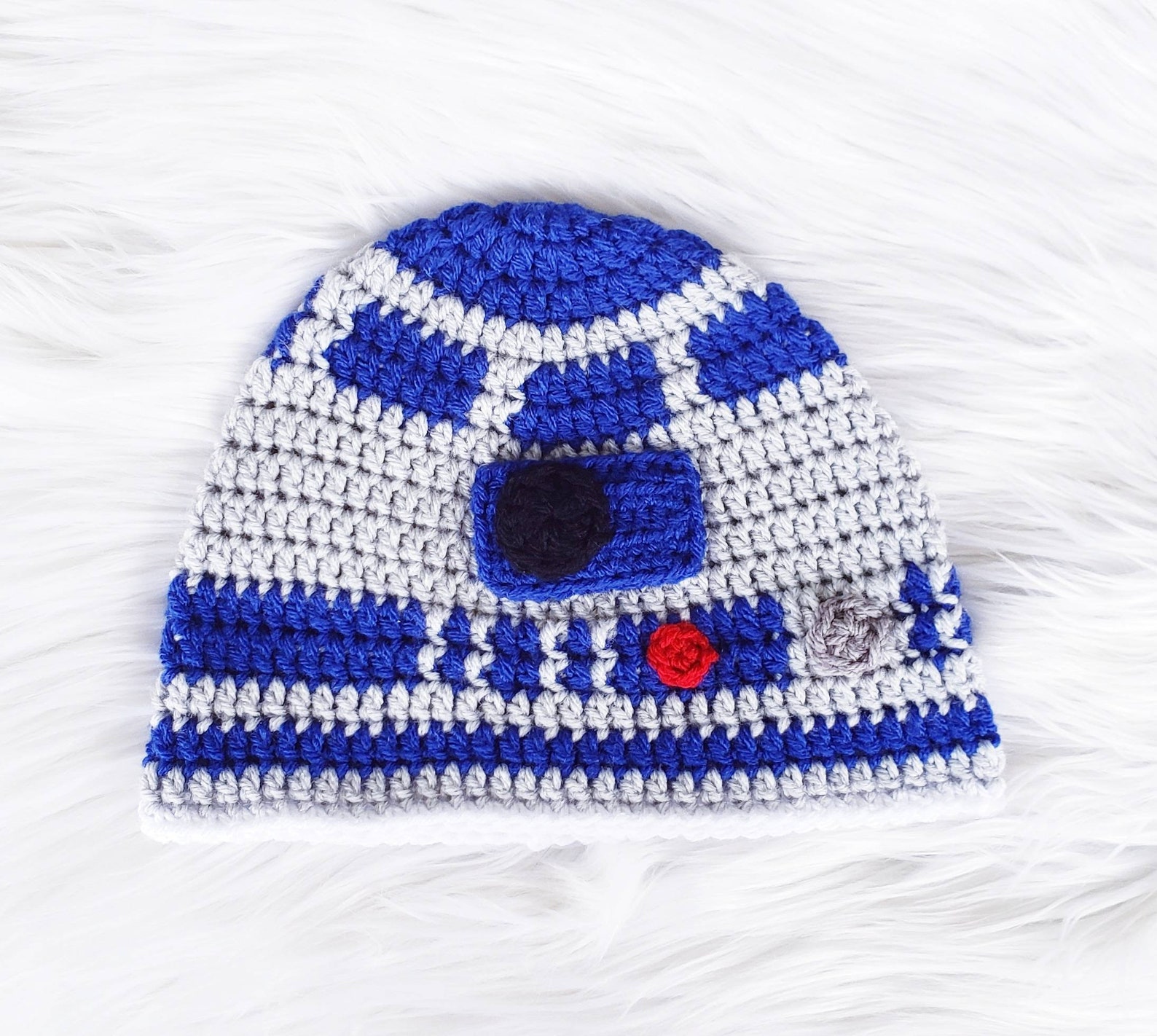Robot Hat Droid Hat Crochet Star Wars R2D2 Hat Droid R2D2 Beanie - Etsy