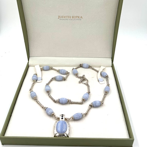 Vintage JUDITH RIPKA NECKLACE Enhancer Pendant Sterli… - Gem