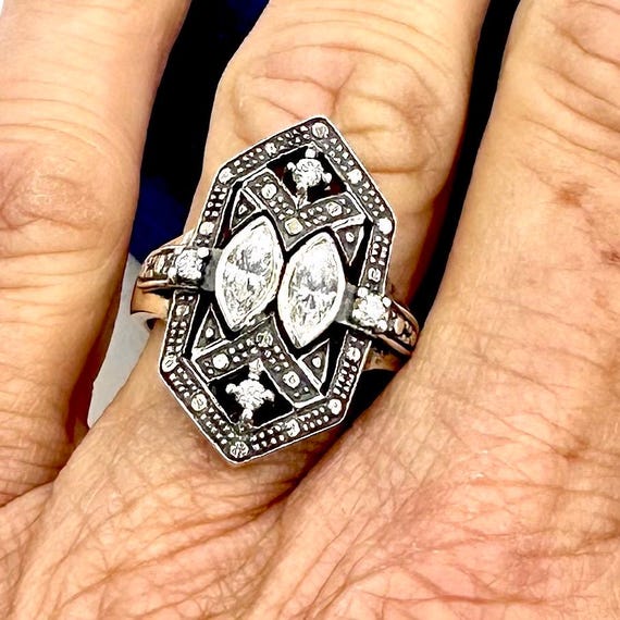 Vintage Loni Anderson Sterling Silver Marcasite & Cry… - Gem