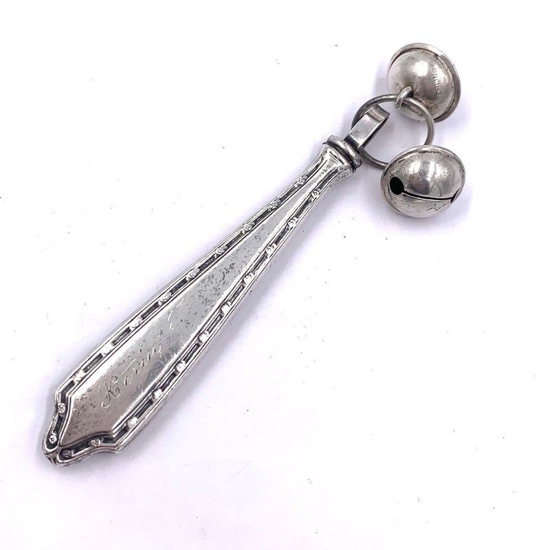 Silver Rattle - Etsy