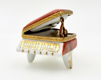 LIMOGES TRINKET BOX Rochard France Hand Painted Porcelain | Etsy