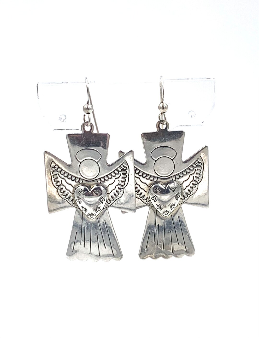 Vintage Carolyn Pollack Relios Sterling Silver Angel Earrings - Etsy