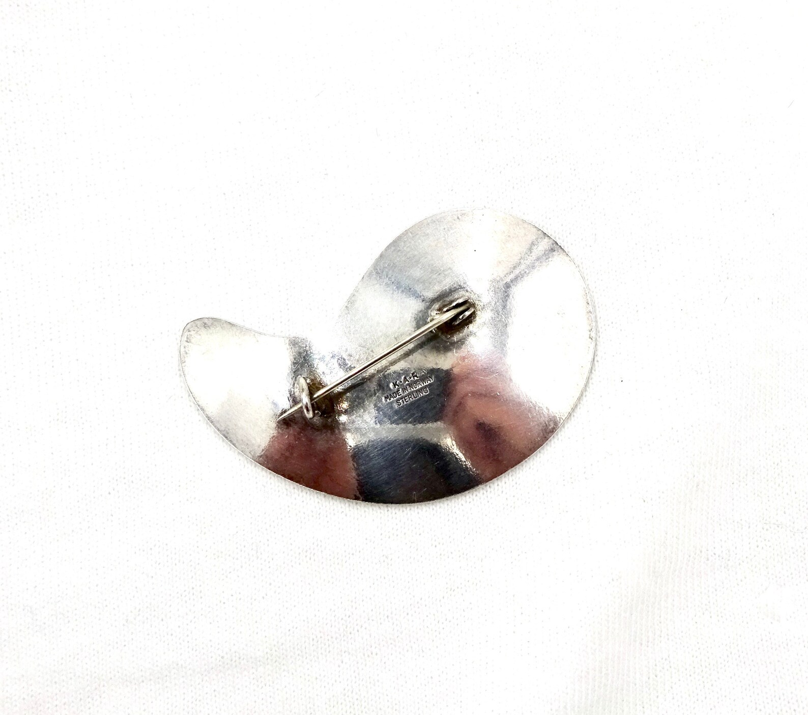 Antique Modernist STERLING ENAMEL PIN Brooch Karl A. - Etsy