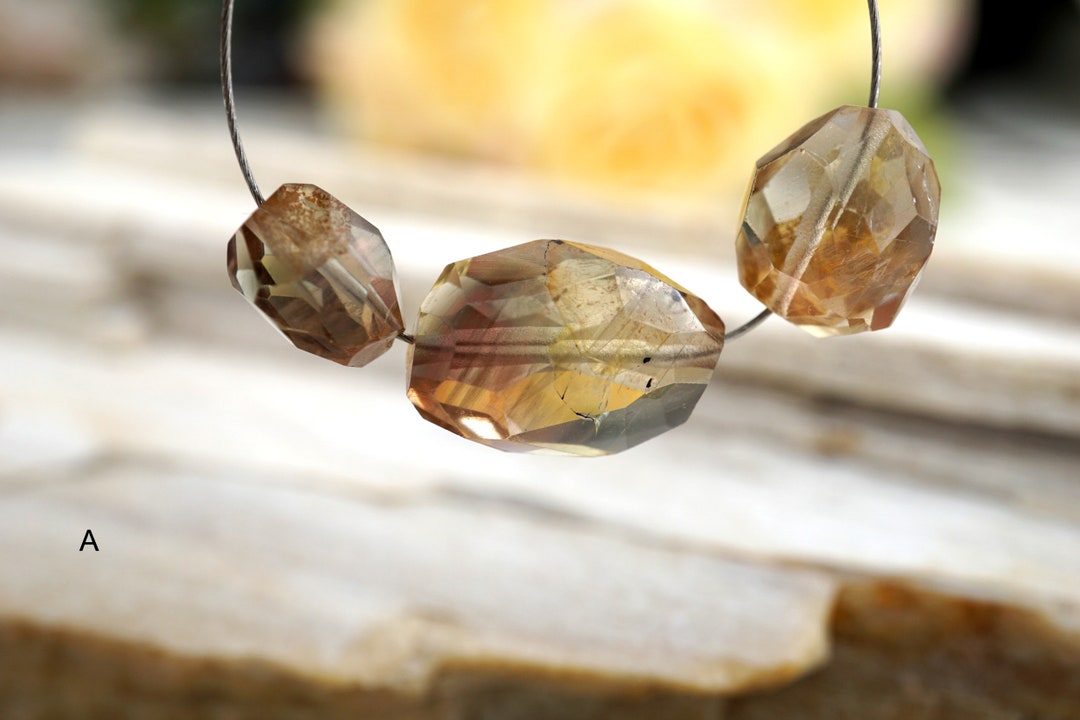 Oregon Sunstone Schiller Faceted Parts (ETP00251) Healing Stone/healing ...