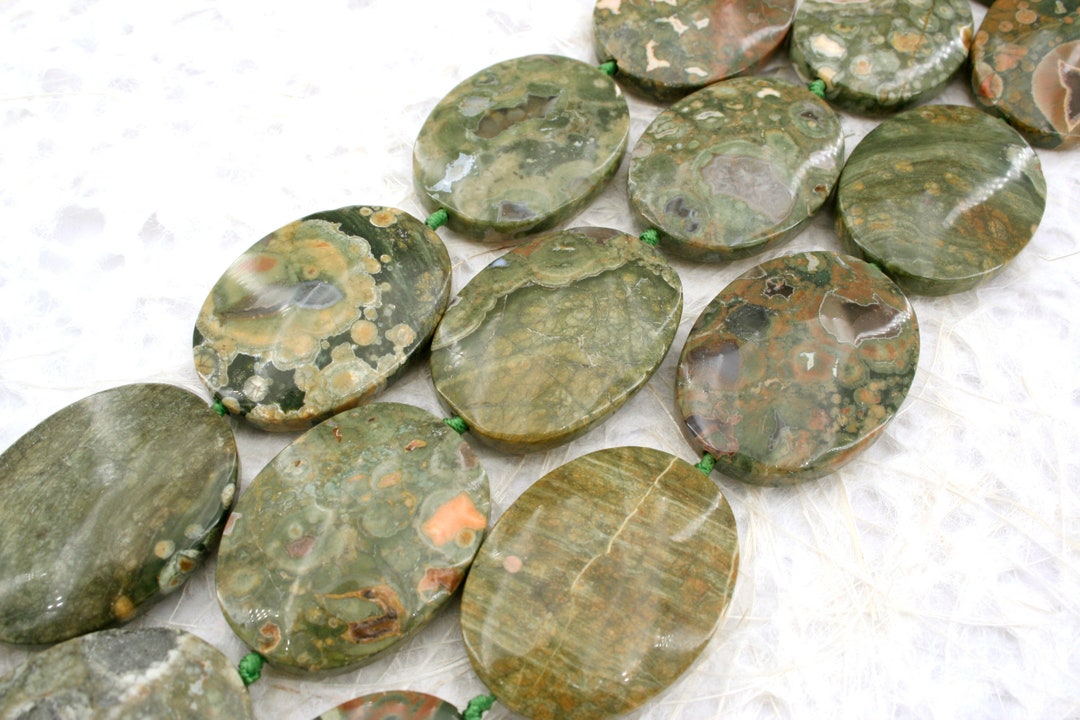 Rainforest Rhyolite Freeform Beads (ETB00361) Unique Jewelry/vintage ...