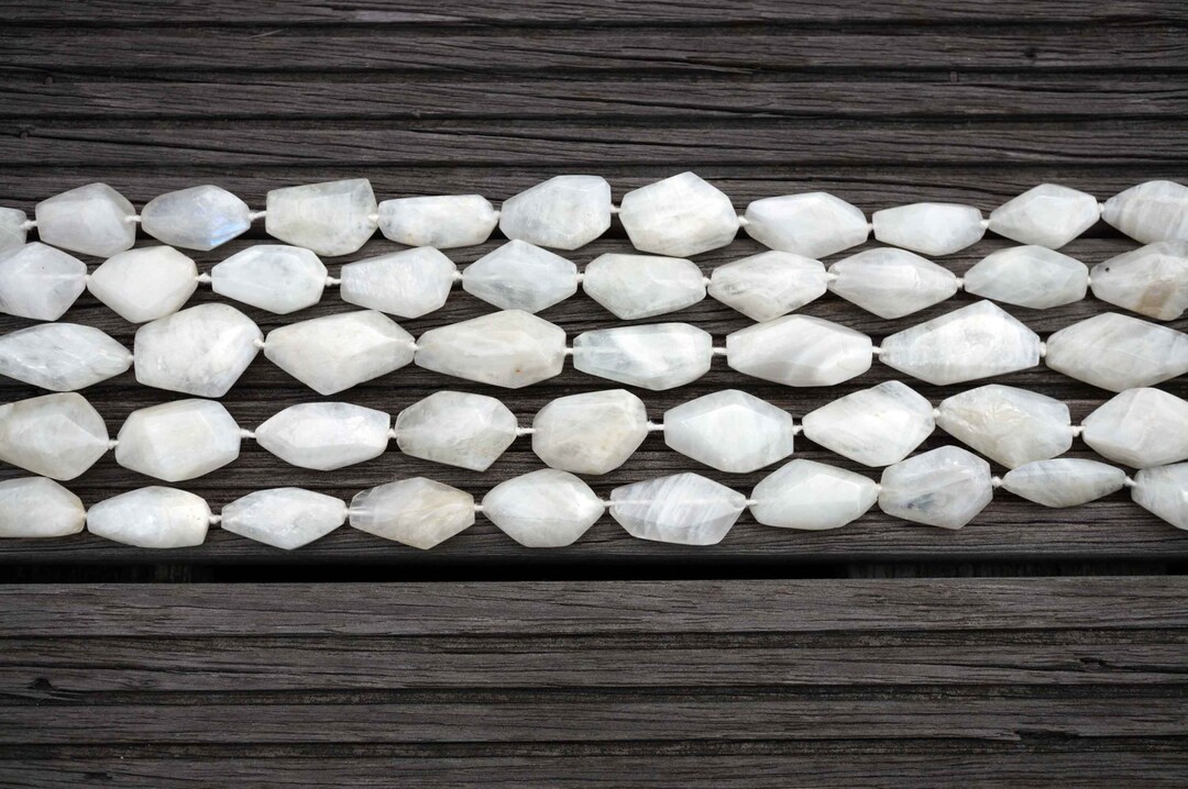 Shiny Polished Blue Moonstone 11x19mm Faceted Beads (ETB00446) - Etsy