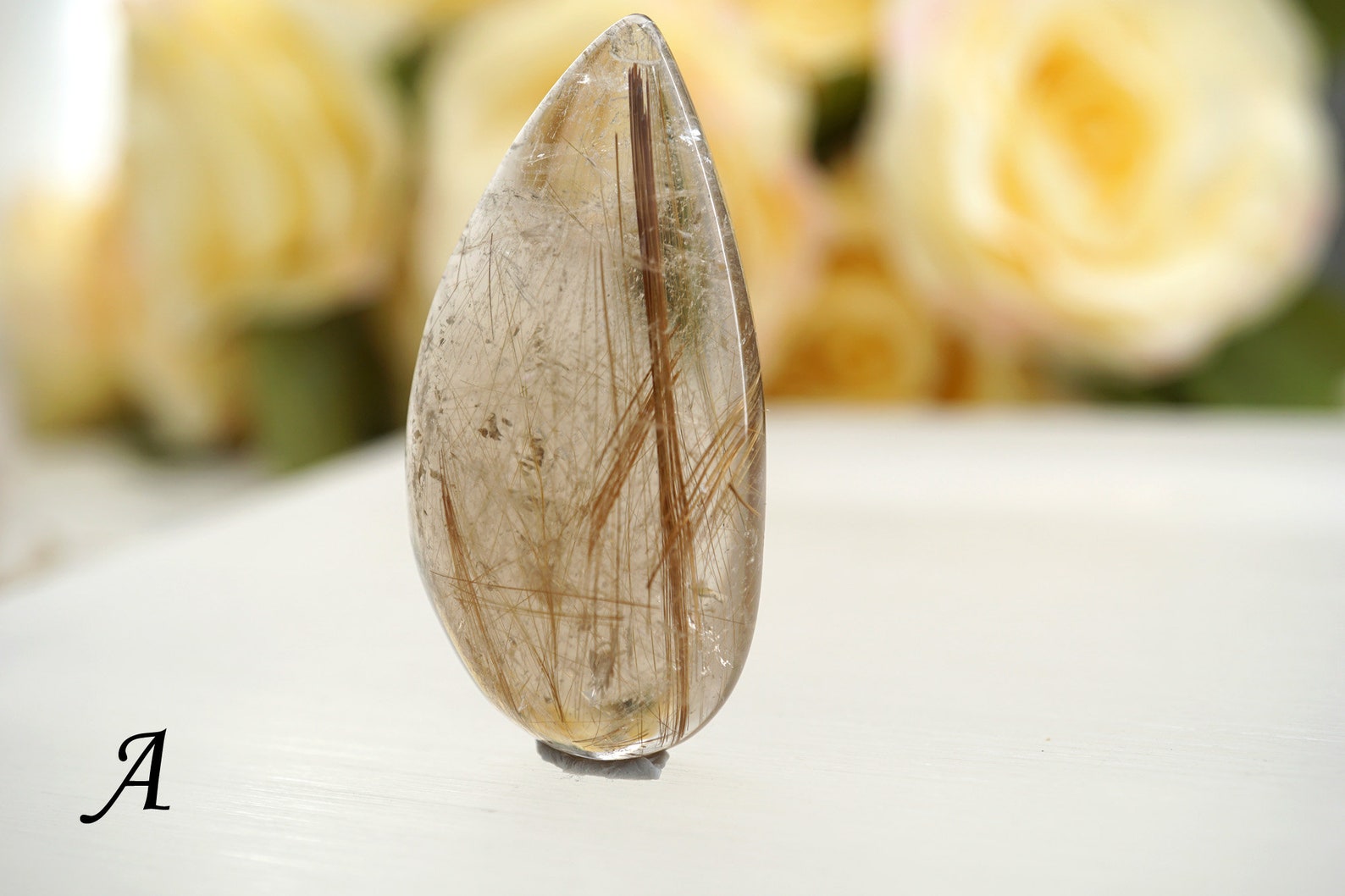 Rutile Quartz Cabochon ETC00003 Unique Jewelry/vintage - Etsy