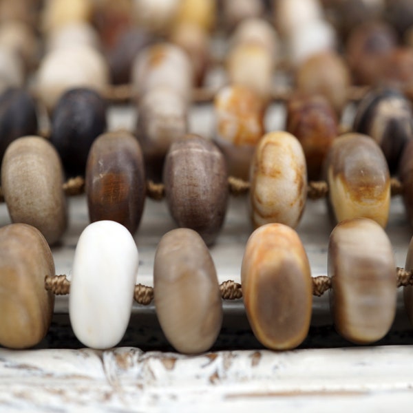 Wood Rondelle Beads - Etsy